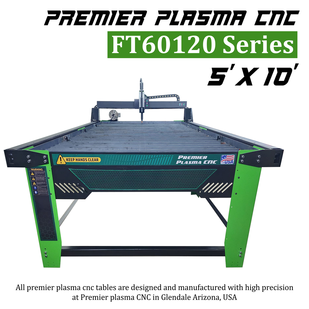 Premier Plasma CNC FT60120 Serie 5'x10' Mesa CNC - Premier Plasma CNC MX