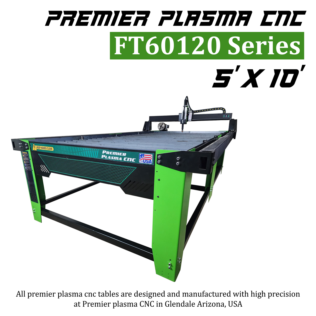 Premier Plasma CNC FT60120 Serie 5'x10' Mesa CNC - Premier Plasma CNC MX