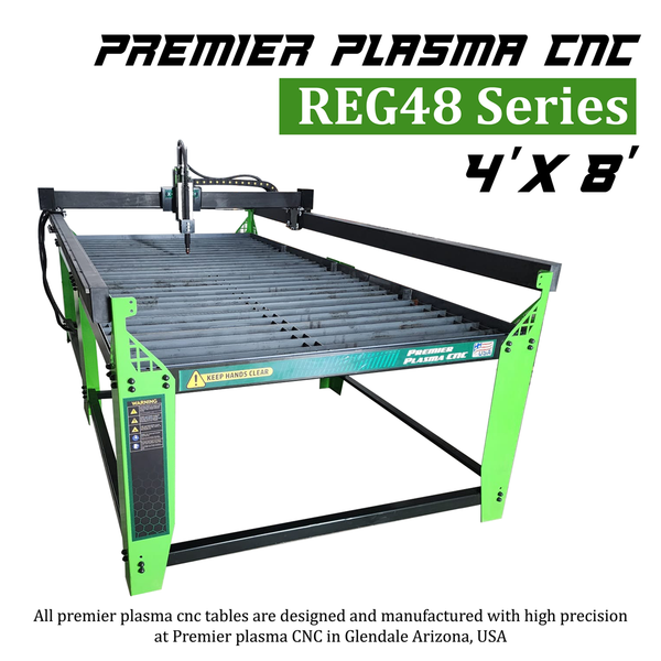 Premier Plasma CNC Serie REG48 Mesa CNC de 4'x8' - Premier Plasma CNC MX